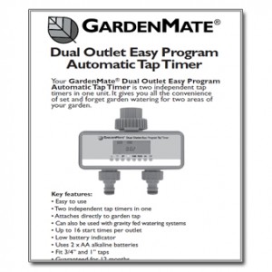 Garden Mate Dual Outlet Tap Timer - The Watershed OFFICIAL CONTROLLER ...