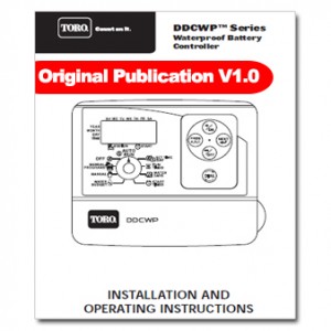 Toro 212 Greenkeeper - The Watershed OFFICIAL CONTROLLER MANUALS LIBRARY