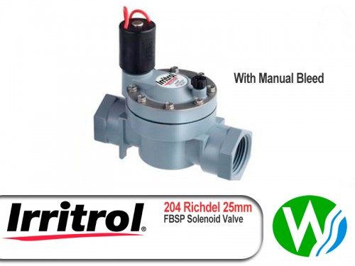 Irritrol 204 Richdel 25mm FBSP Valve Manual Bleed - The Watershed Water ...