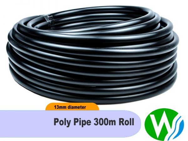 Poly Pipe 300m Roll 13mm diameter - The Watershed Water Systems