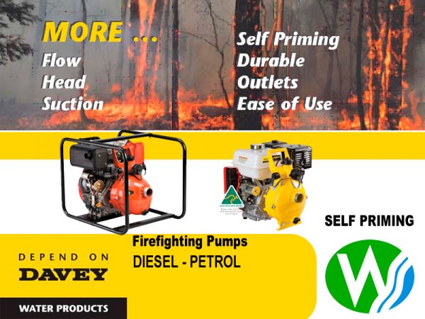 Davey Firefighter $1150 5155H 5.5 HP Petrol GX160 - The Watershed Water ...